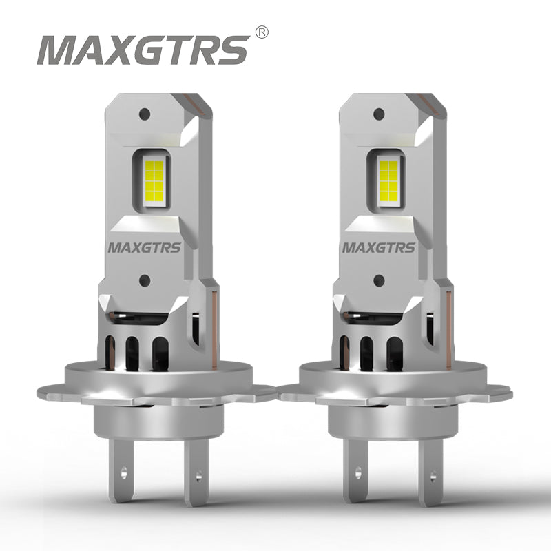 2× H7 H18 LED Lights 1:1 Mini Size Head Lamp Wireless 20000LM CSP LED — maxgtrs