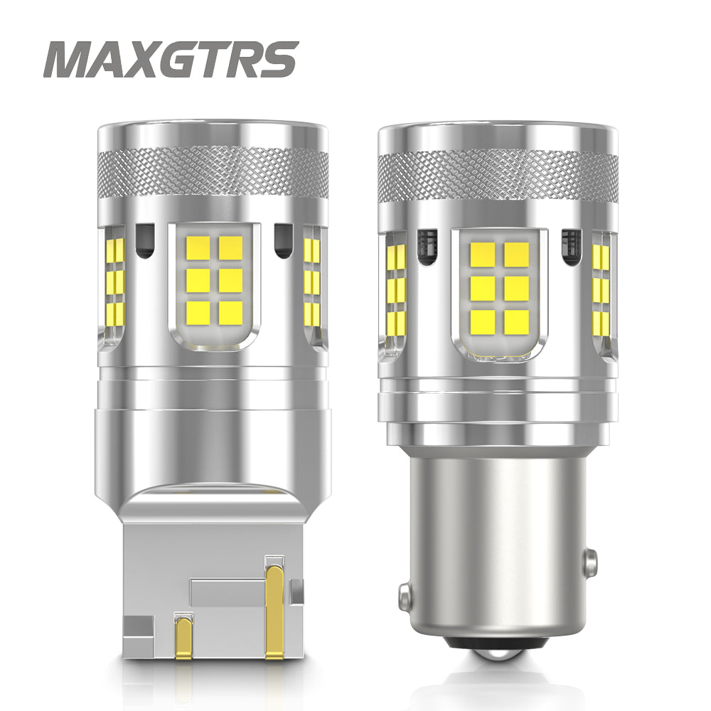 2× P21/5W BAY15D Led Bulbs Red Stop Lights Car 1157 2057 LED Brake Tai ...