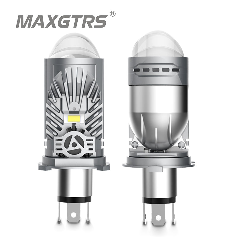 H4 Dual Lens LED Headlight Mini Projector Lens Auto Lamp Automobile He ...